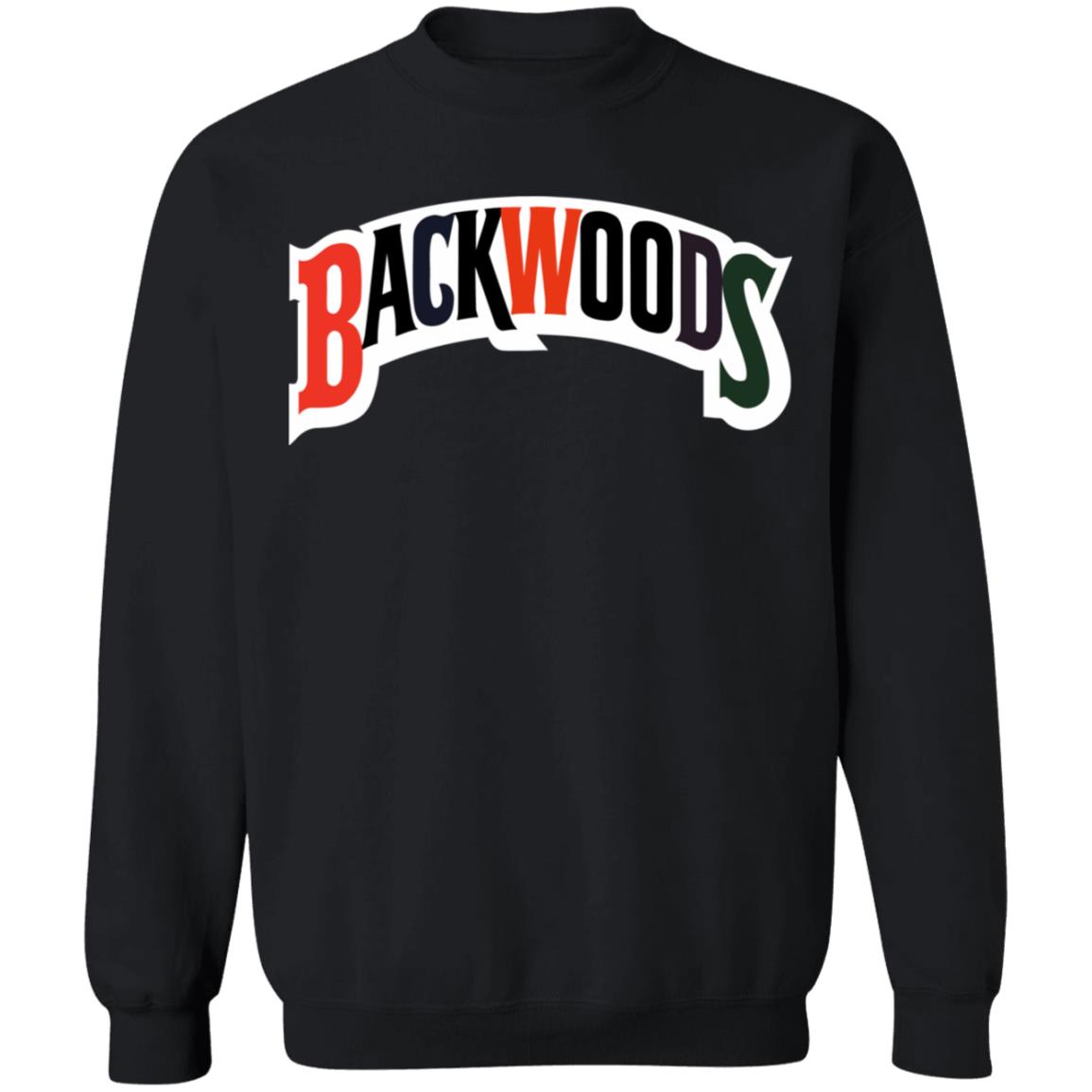 Backwoods Hoodie Rainbow Spellout Backwoods Black Hooded Sweatshirt ...