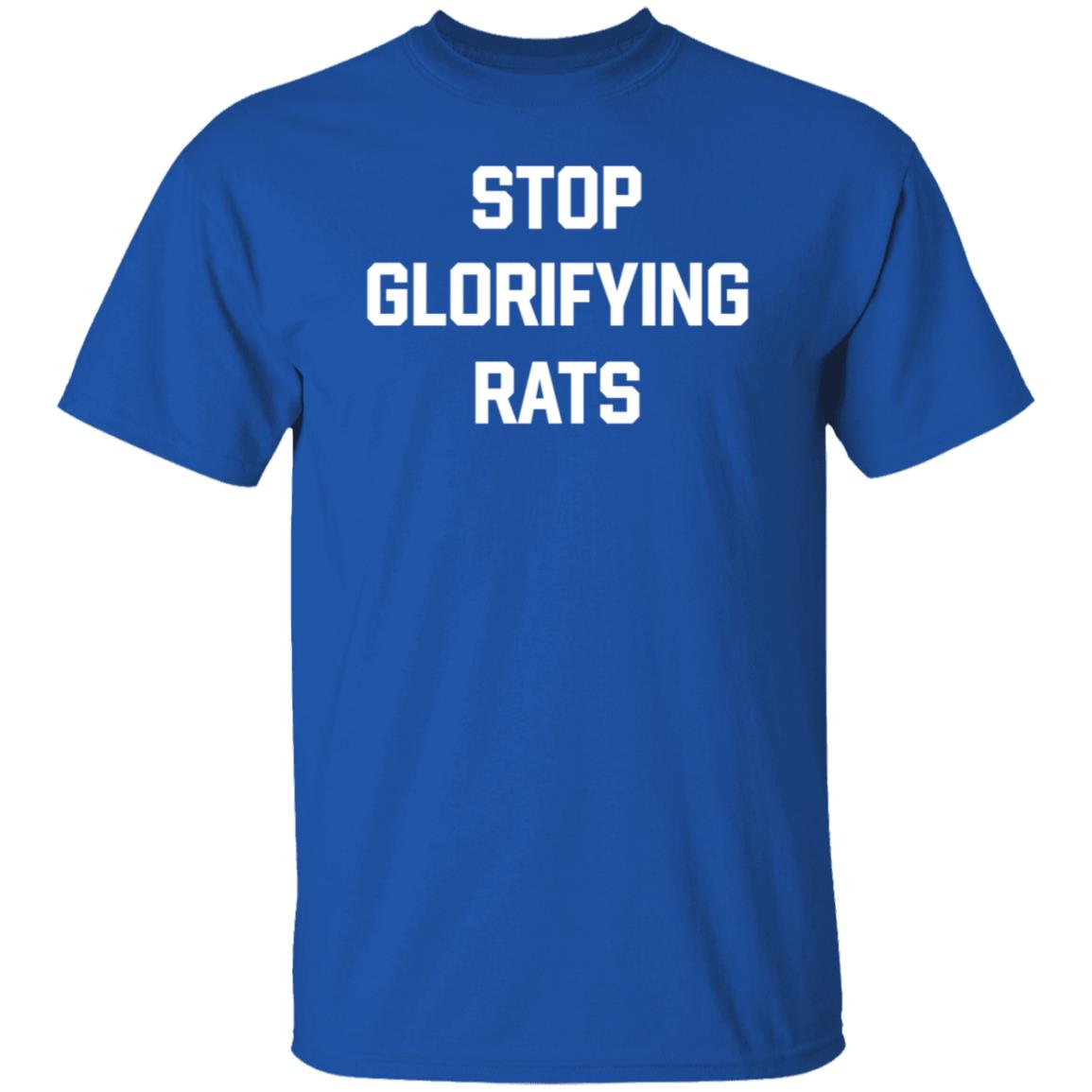 Omerta Mia Merch Stop Glorifying Rats Shirt - Tiotee