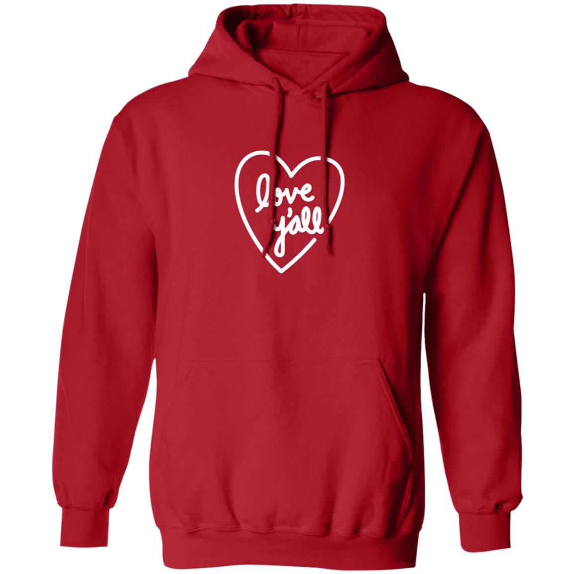 Addison Rae Merch Love Y’All Red Hoodie Sweatshirt - Tiotee