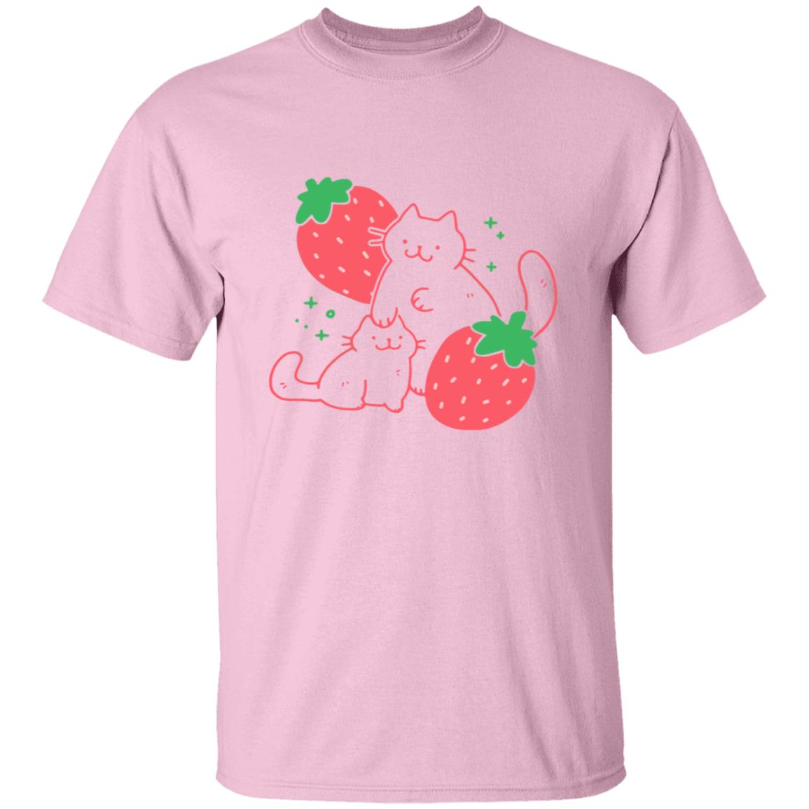 Crowlines Shop Strawberry Cat Shirt - Tiotee