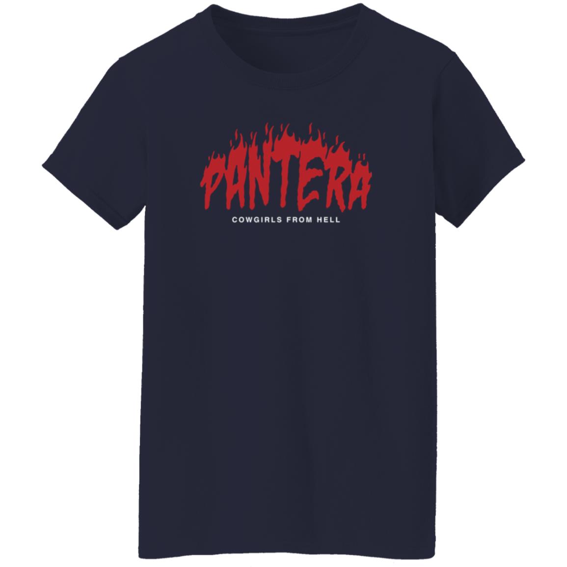 Pantera Merch Cowgirls From Hell T Shirt - Tiotee