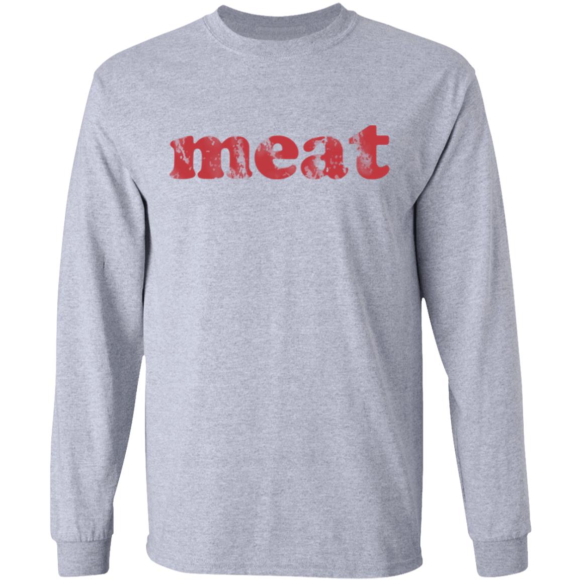 Meatzine Merch Distressed Logo Sweatshirt - Tiotee