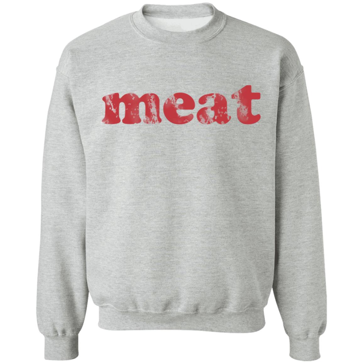 Meatzine Merch Distressed Logo Sweatshirt - Tiotee