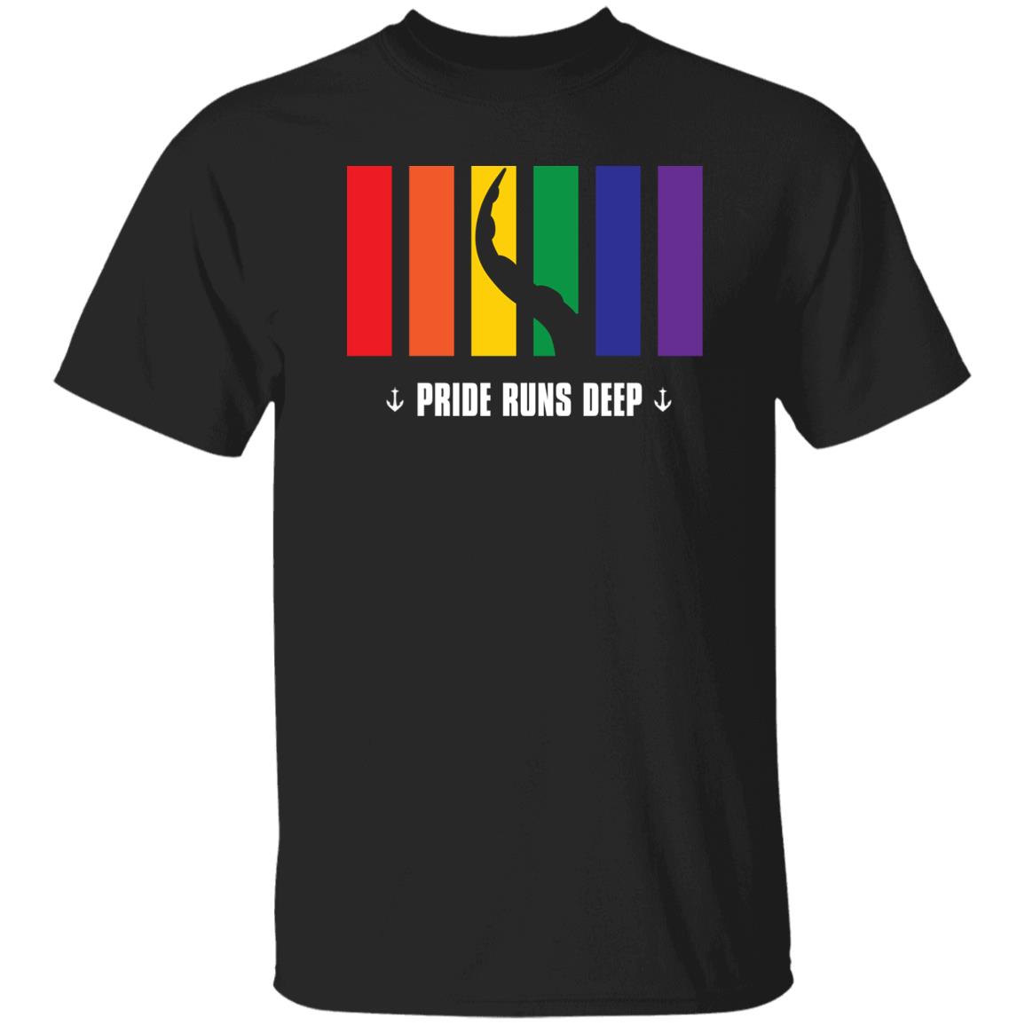 A Tentacle On The Pride Flags Pride Run Deep Shirt Goblin Parties - Tiotee