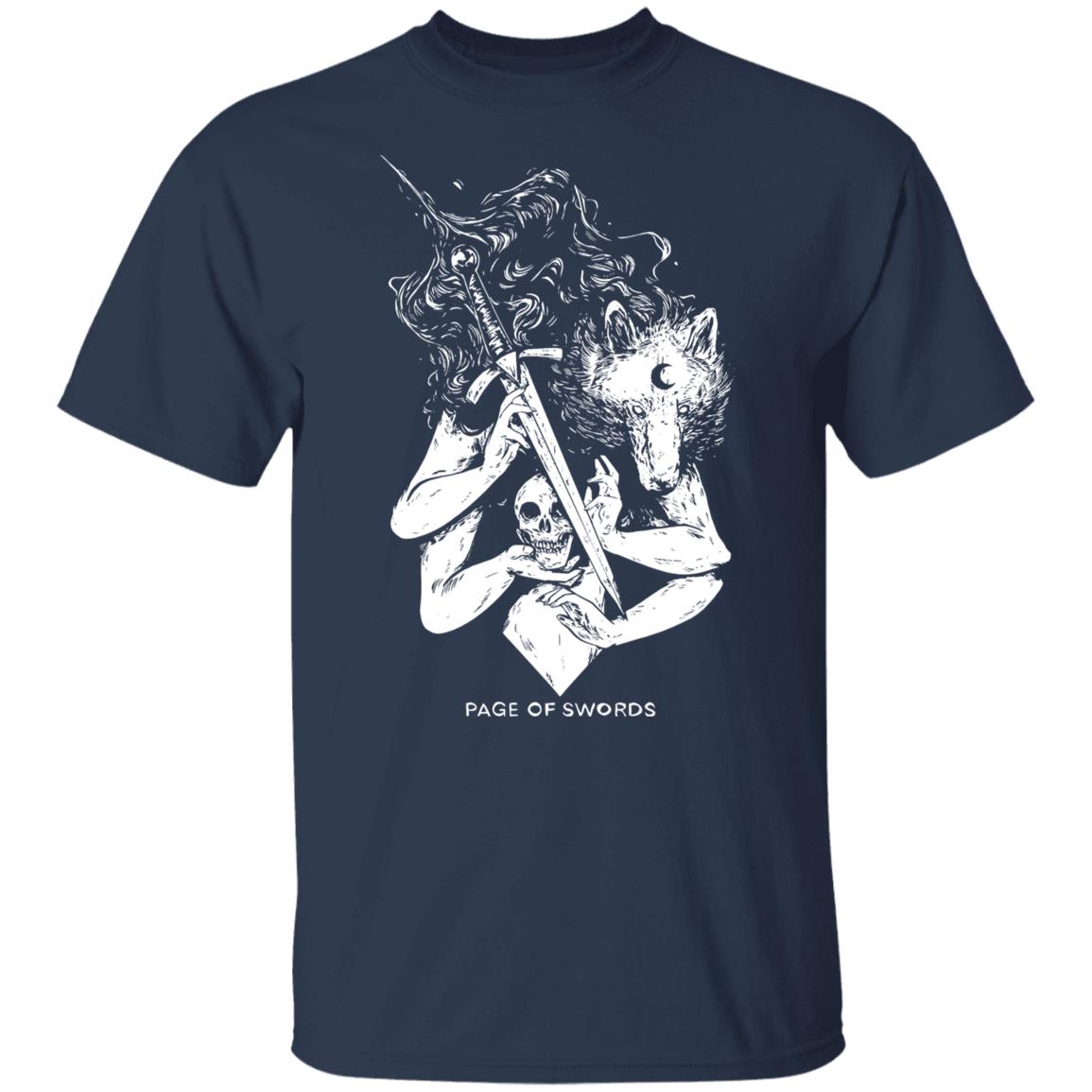 Fenrir Furry Wolf Skull Jack Store Page Of Swords Shirt - Tiotee