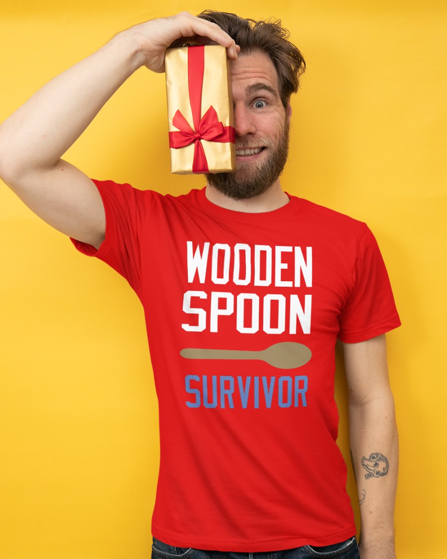 80Stees Shop Wooden Spoon Survivor Tee Shirt Old School 80S - Tiotee
