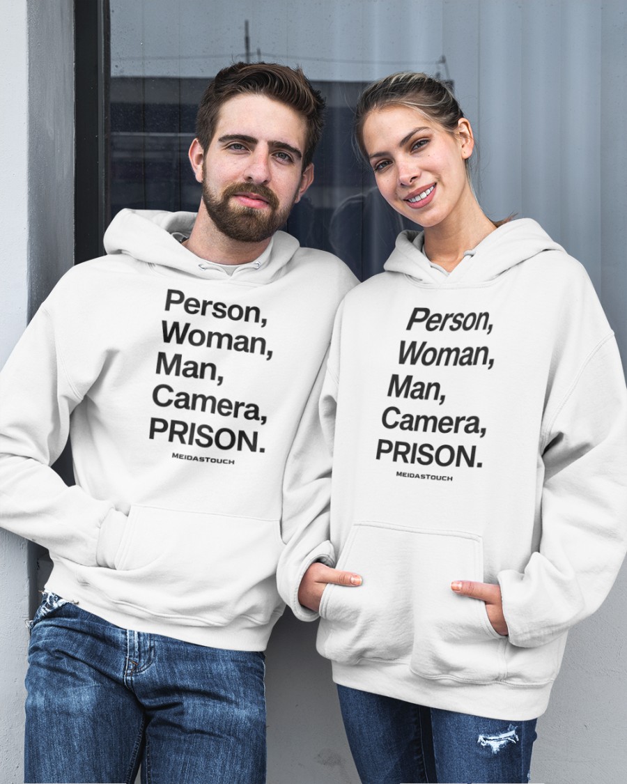 Meidastouch Merch Person Woman Man Camera Prison Hoodie - Tiotee